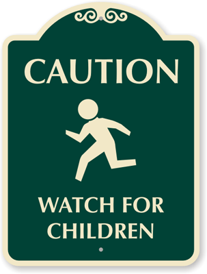 Watch-Children-Caution-Sign-K-4973_GrnRev | The Eagle Express