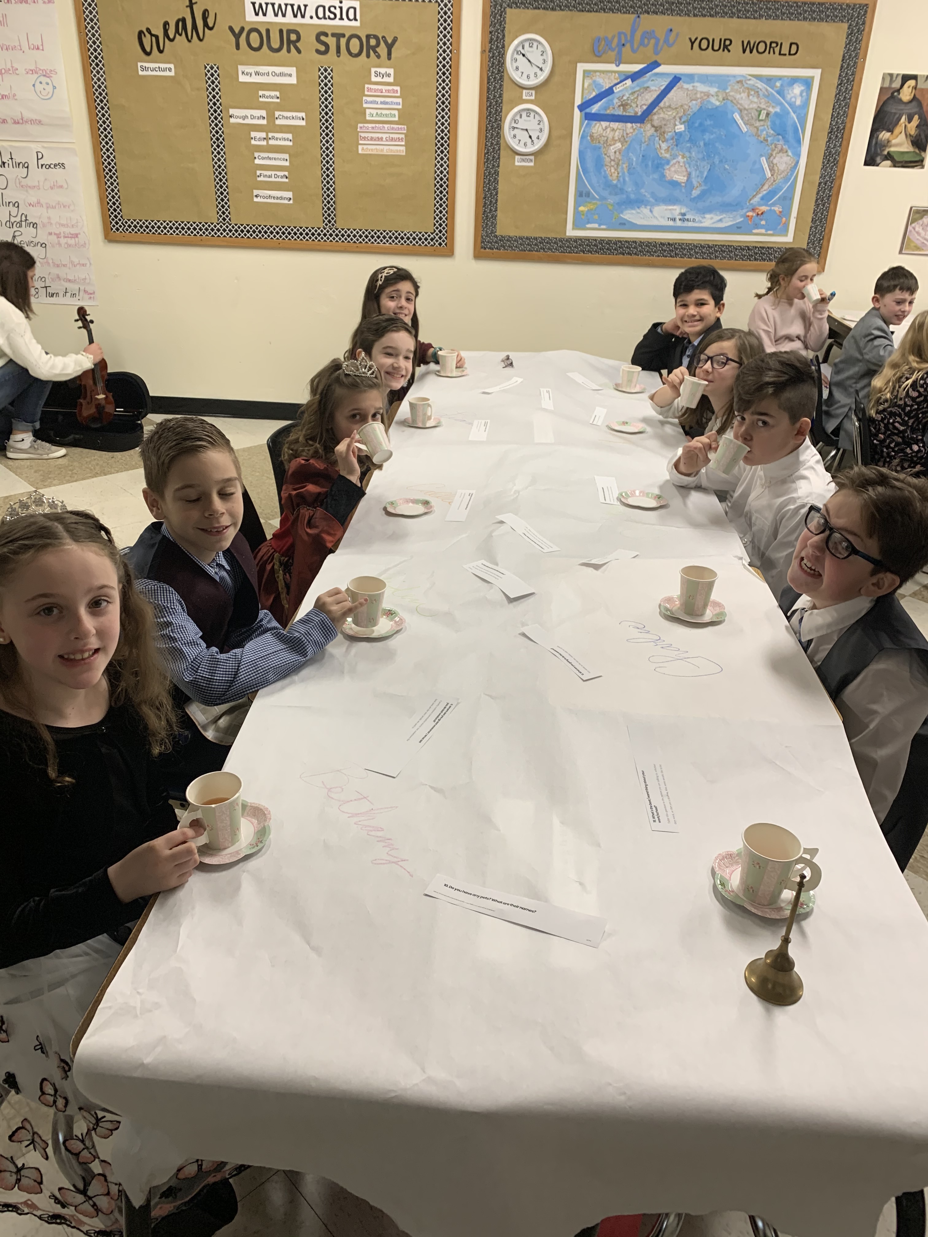 4th Grade Medieval Tea | The Eagle Express